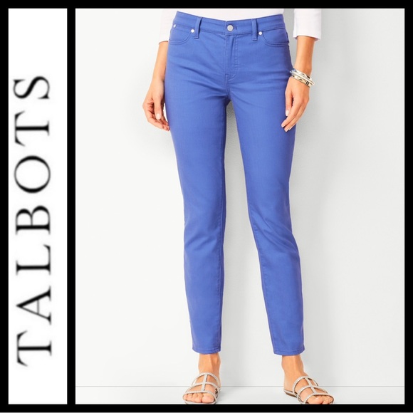 Talbots | Jeans | Nwt Talbots Flawless Slim Violet Blue Ankle Jeans ...